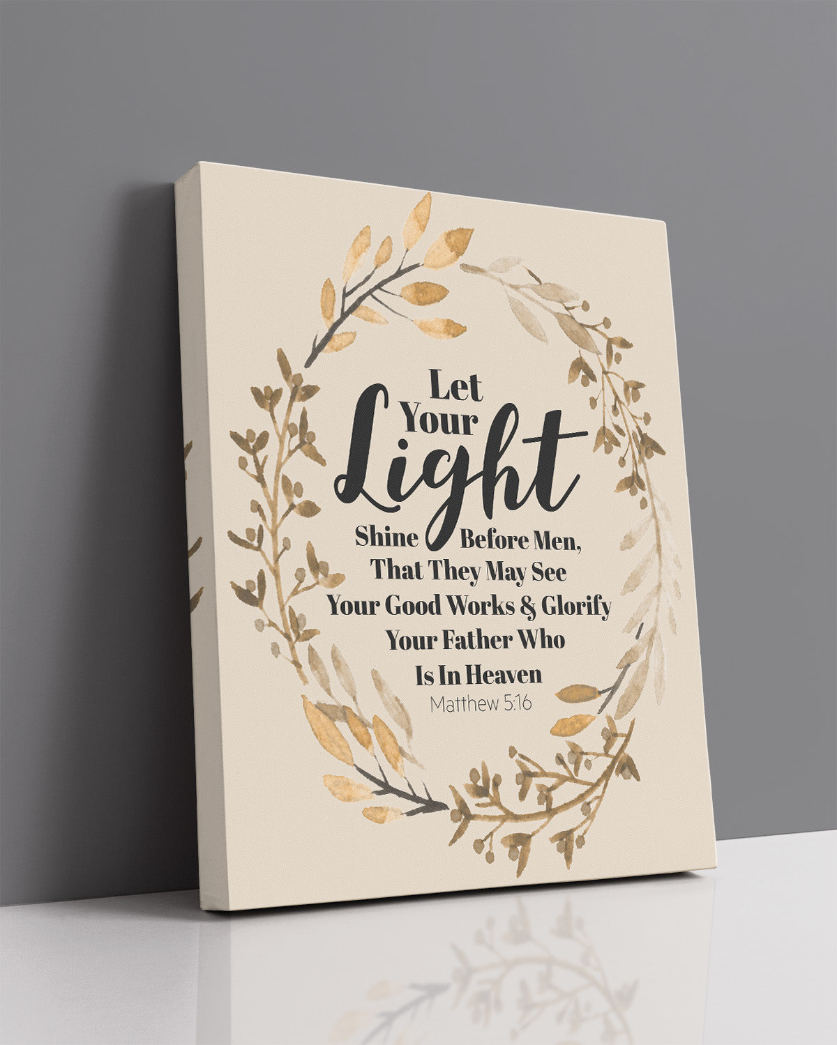 Govivo Let Your Light Shine Matthew 5:16 bible verse decor - Christian