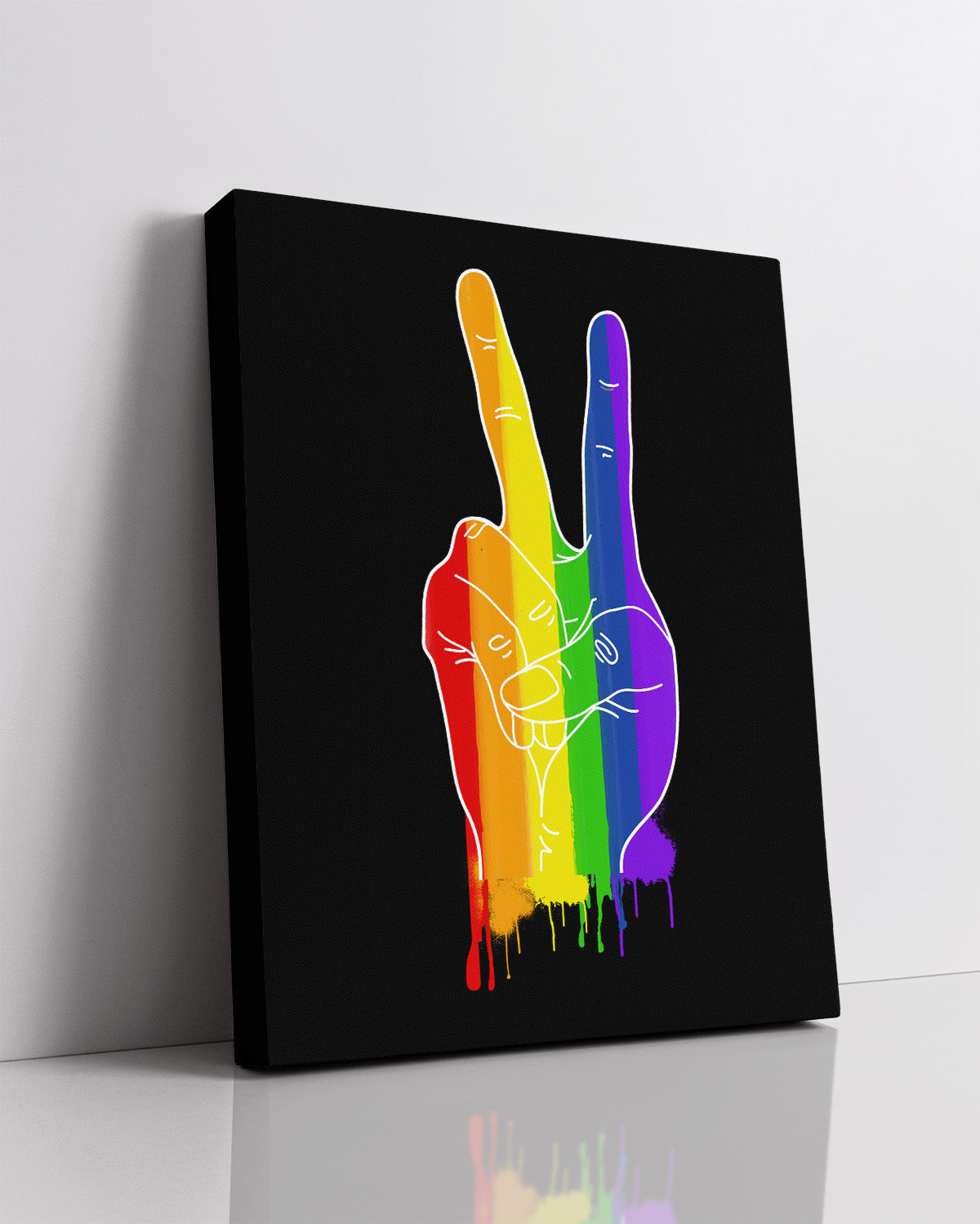 Peace Sign gay wall decor - Pride room decor - LGBTQ inspirational wal ...